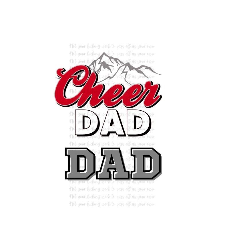 Cheer DAD With Two Versions for Dad SVG Layered Files You - Etsy