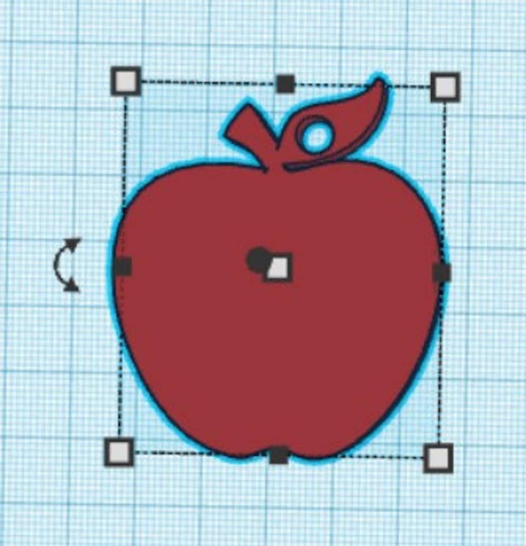 Apple Laser Cut, Apple 3d Print File, Apple Cut File, Teacher Apple, 1 ...