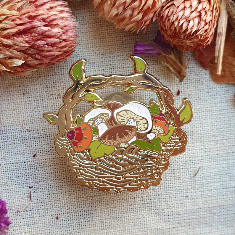 MUSHROOMS PIN SET. Hard Enamel Pin. Cottagecore Pin. Mushrooms - Etsy