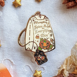 SPOOKY TEA SET Mini Enamel Pins. Hard Enamel Pin. Witchy Pin. Teapot ...