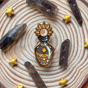 CELESTIAL POTIONS Mini Enamel Pins. Hard Enamel Pin. Witchy Pin. Sun ...
