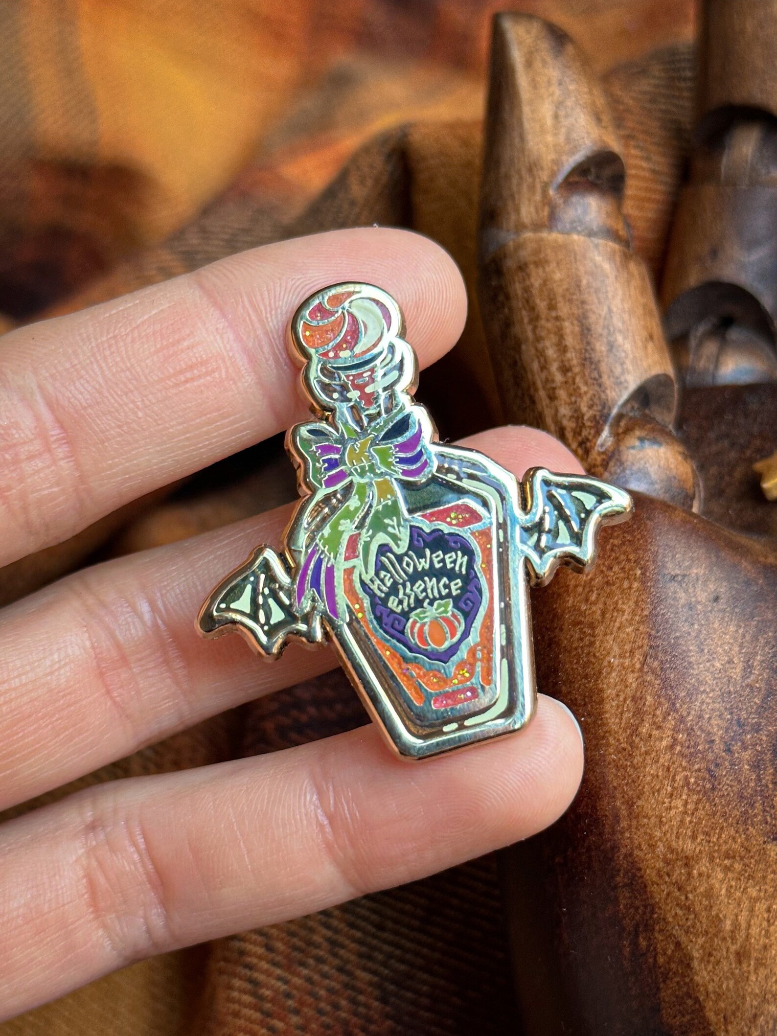 HALLOWEEN ESSENCE POTION. Enamel Pin. Hard Enamel Pin. Witchy Pin ...