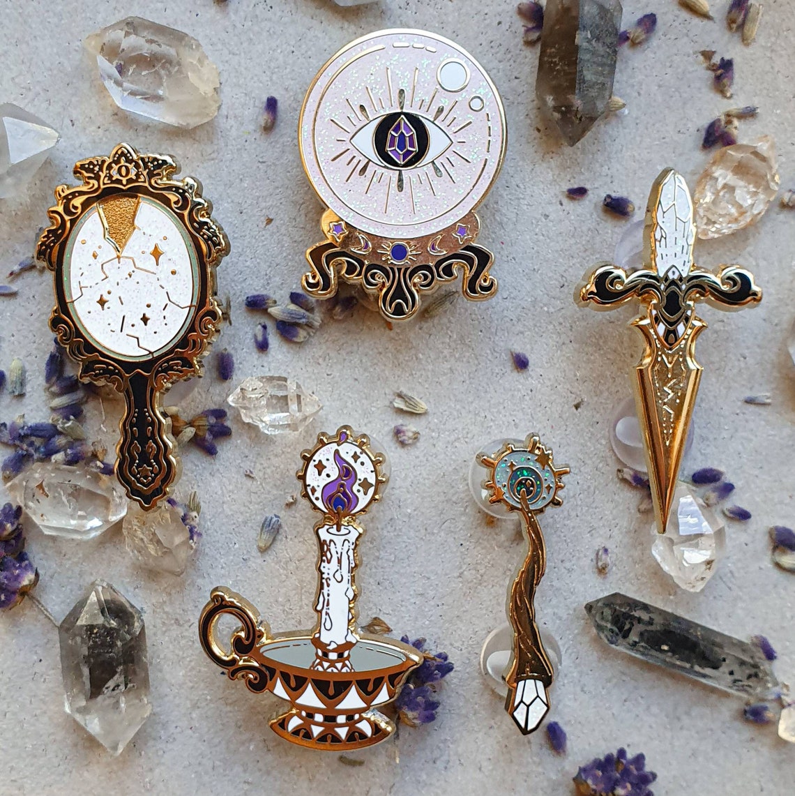 Crystal Ball Enamel Pin. Hard Enamel Pin. Witchy Pin. All - Etsy