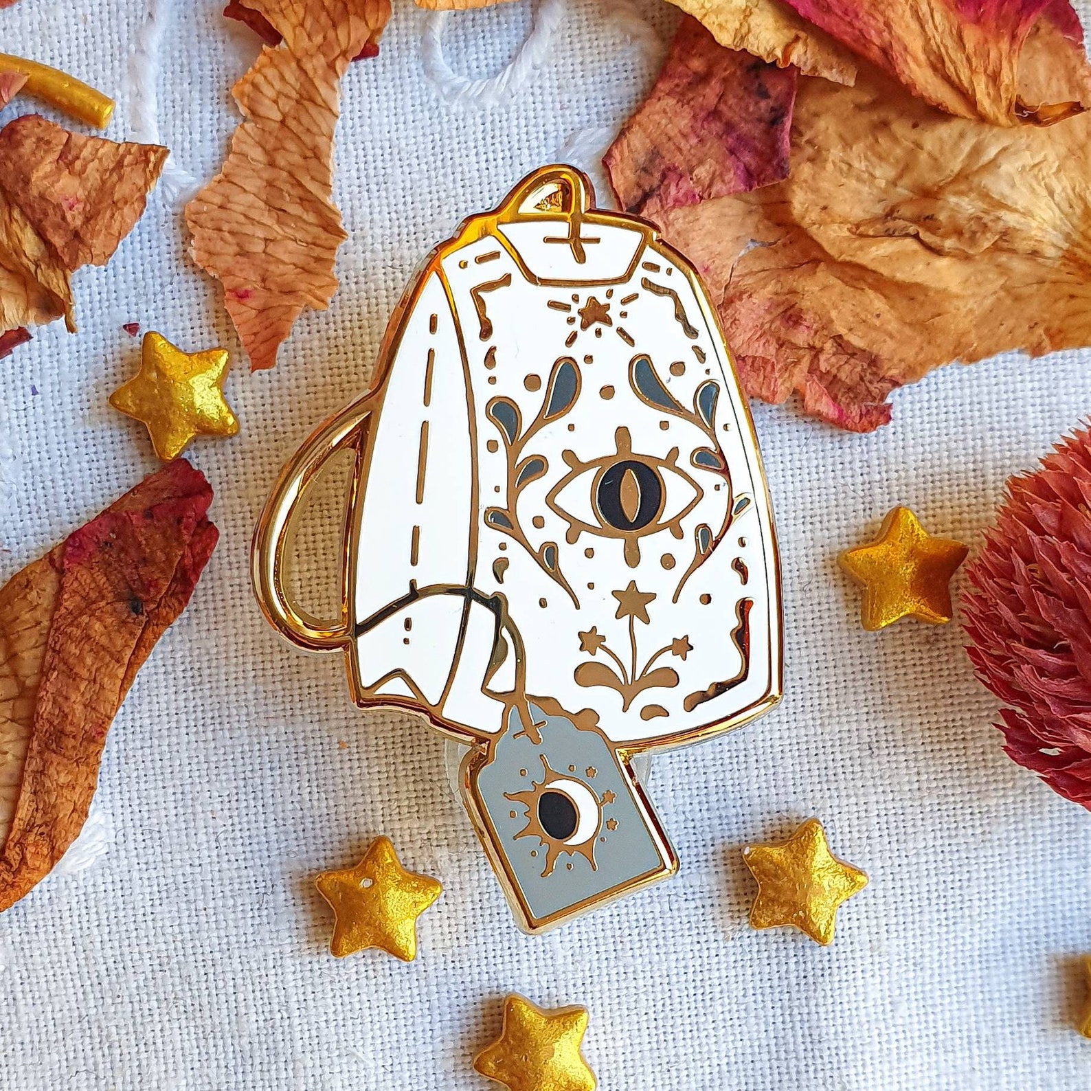 FORTUNE TELLING SET. Hard Enamel Pin. Witchy Pin. All Seeing - Etsy