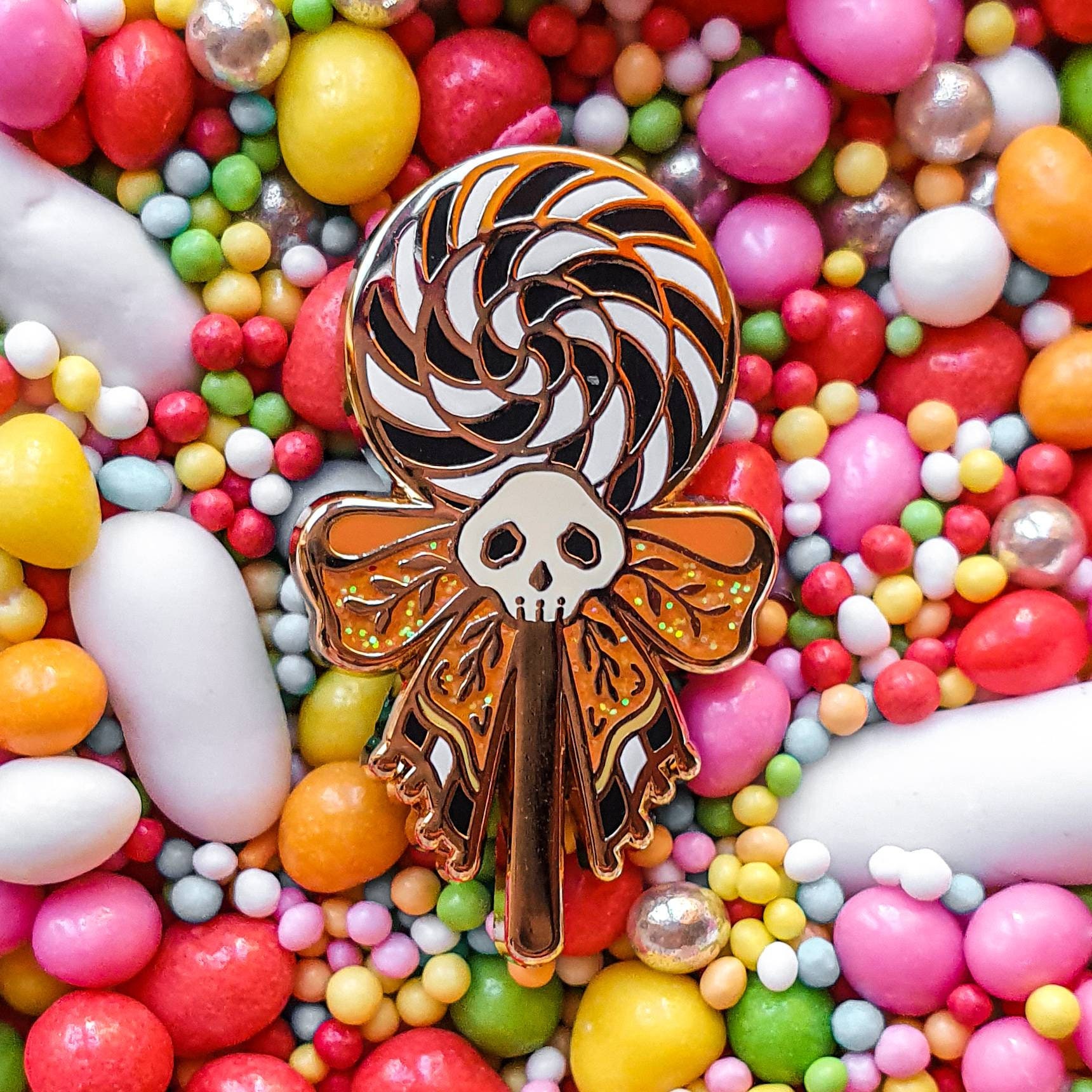 Spooky Halloween Collection 2020. Enamel Pin. Pumpkin Candy - Etsy