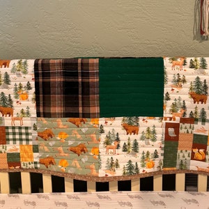 Woodland Creatures Quilt Baby Blanket - Etsy