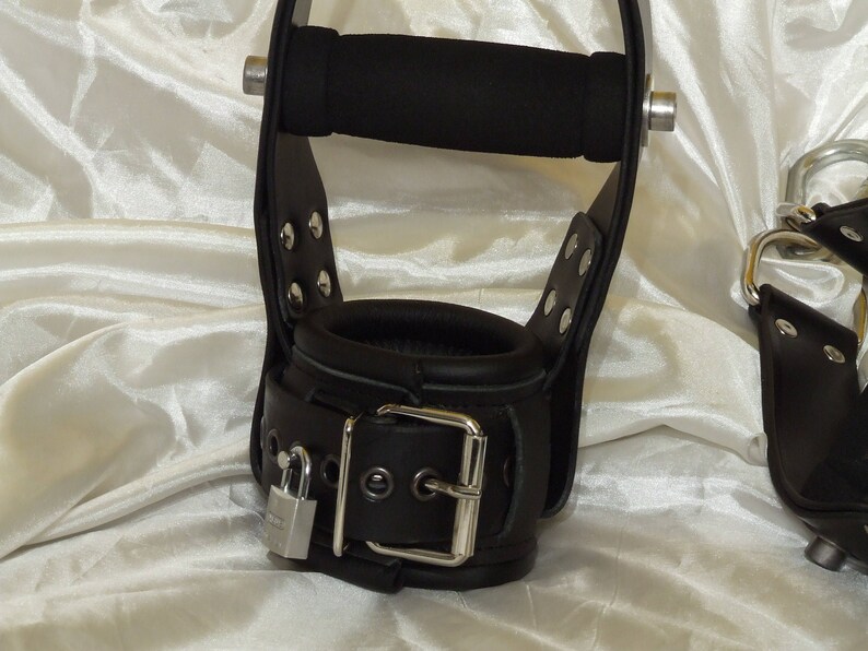 Premium leather hand hanging shackles soft padded very | Etsy