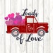 Valentine Red Truck Svg,red Vintage Truck,valentines Svg,little Red ...