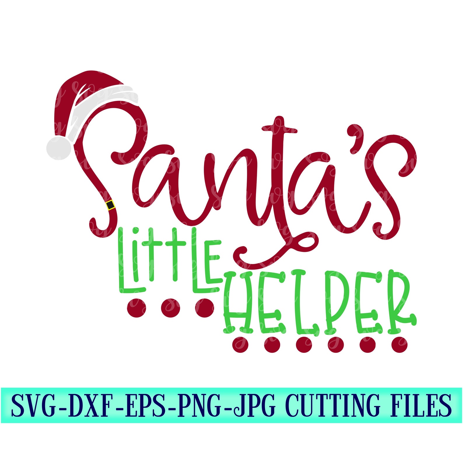 Santas Little Helper Svg Santas Helper Svgsanta Svgmerry - Etsy