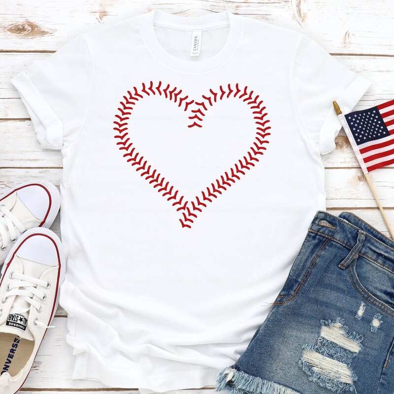 Baseball Heart - Etsy