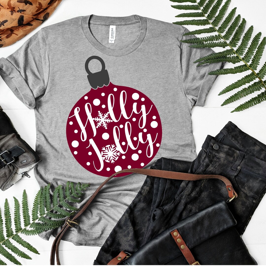 Holly Jolly Svg,jolly Svg,holy Jolly,christmas Tshirt,christmas Svg ...