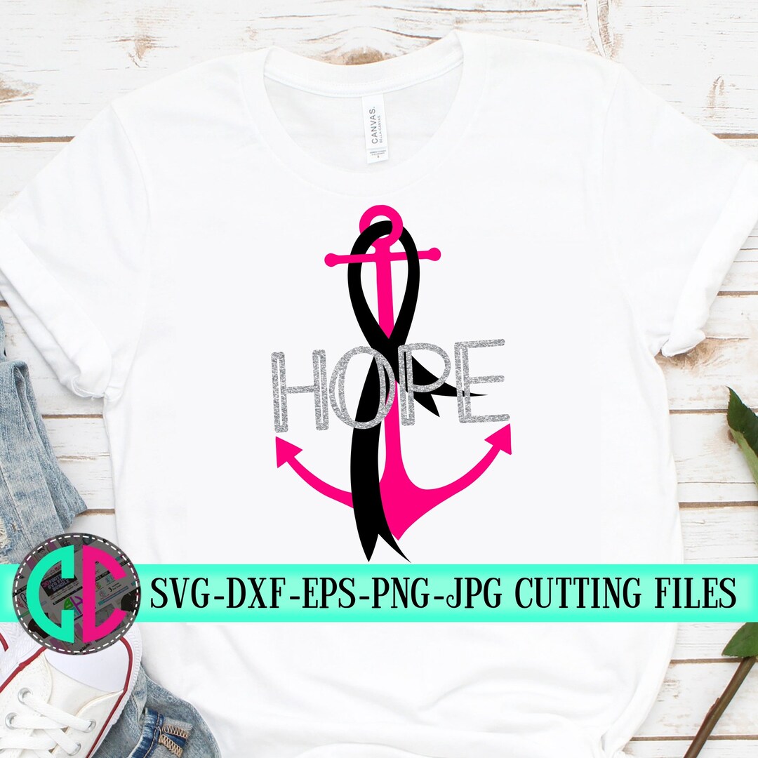 Breast Cancer Svg, Hope Anchor Svg, Cancer Survivor Svg, Pink Svg ...