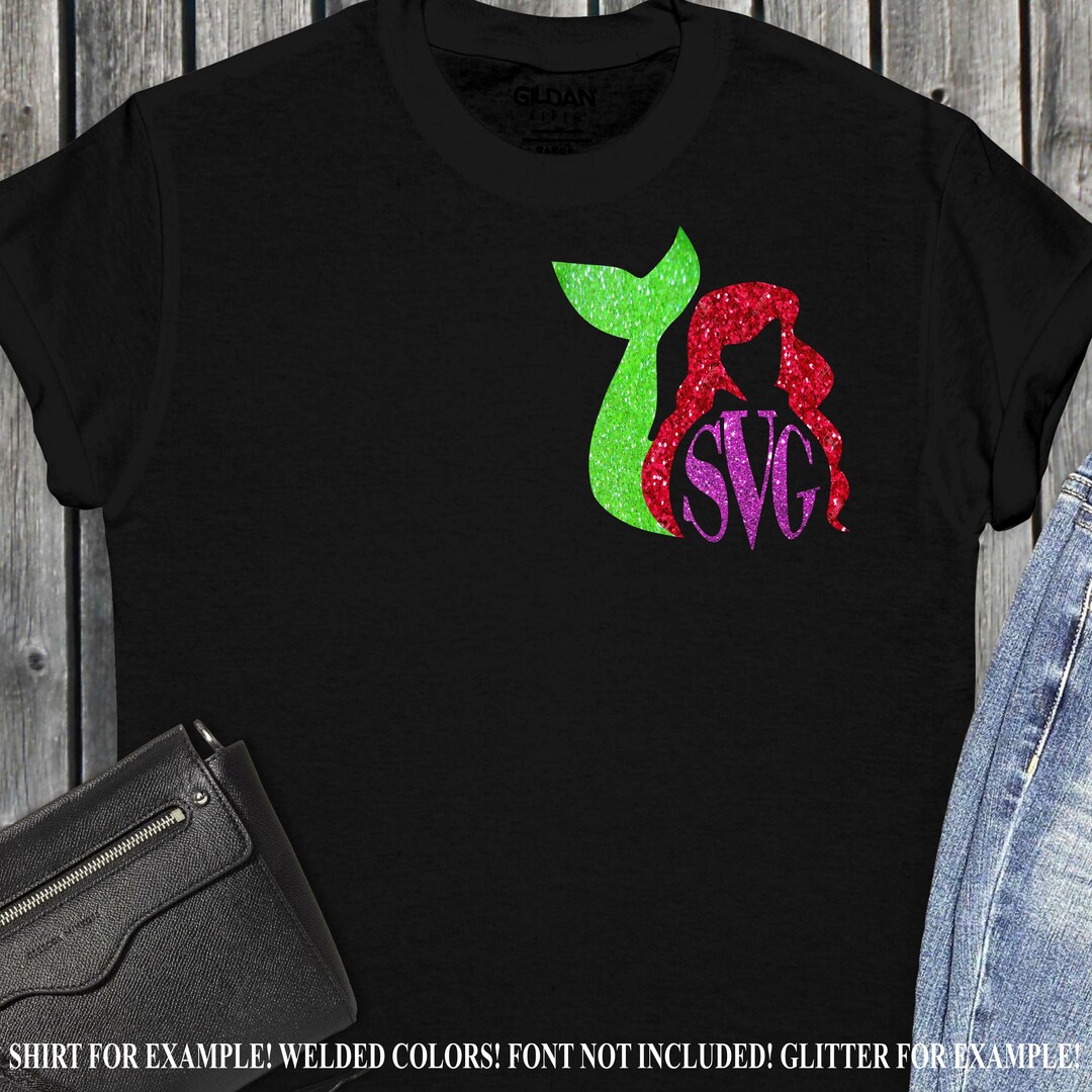 Mermaid Monogram SVG, Ariel Cut File (digital Download) - Etsy