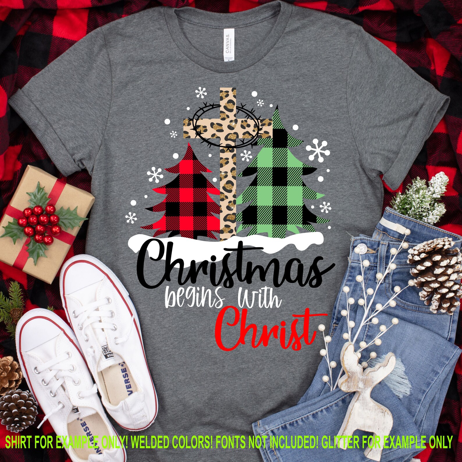Christmas Begins With Christ SVG, Holiday Cut File (digital Download ...