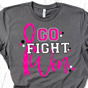 Breast Cancer Svg, Go Fight Win Svg, Breast Cancer Awareness Svg ...