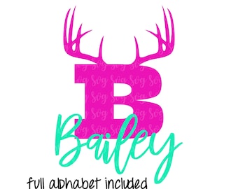 Deer Antler Font Svg - Etsy UK
