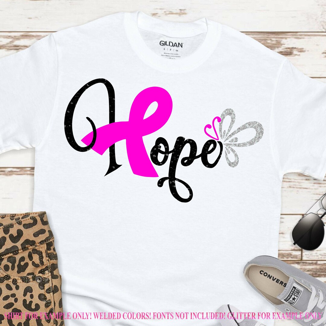 Breast Cancer Svg, Cancer Hope Butterfly Ribbon SVG, Awareness Svg ...