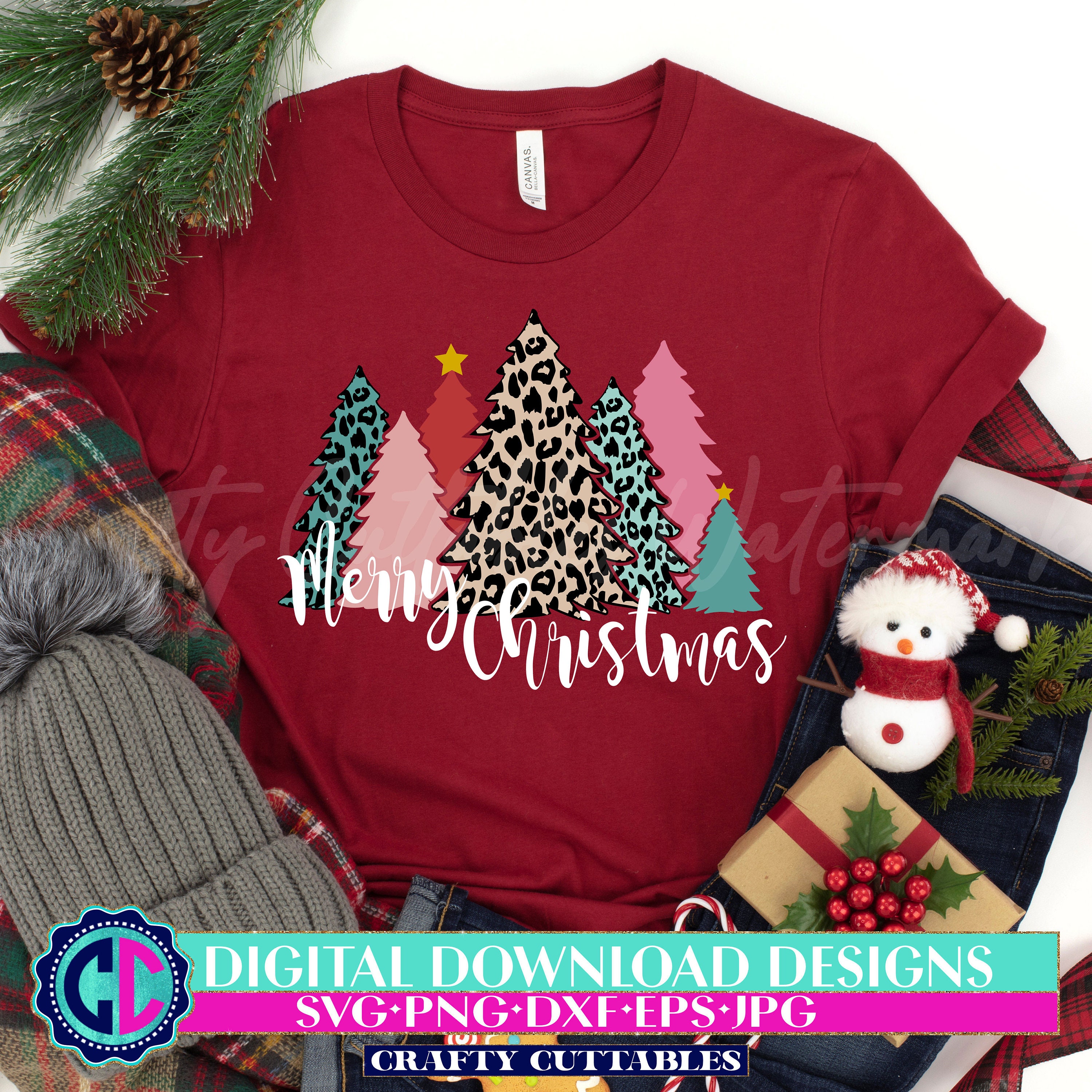 Merry Christmas Tree SVG Cut File Christmas Svg Merry - Etsy