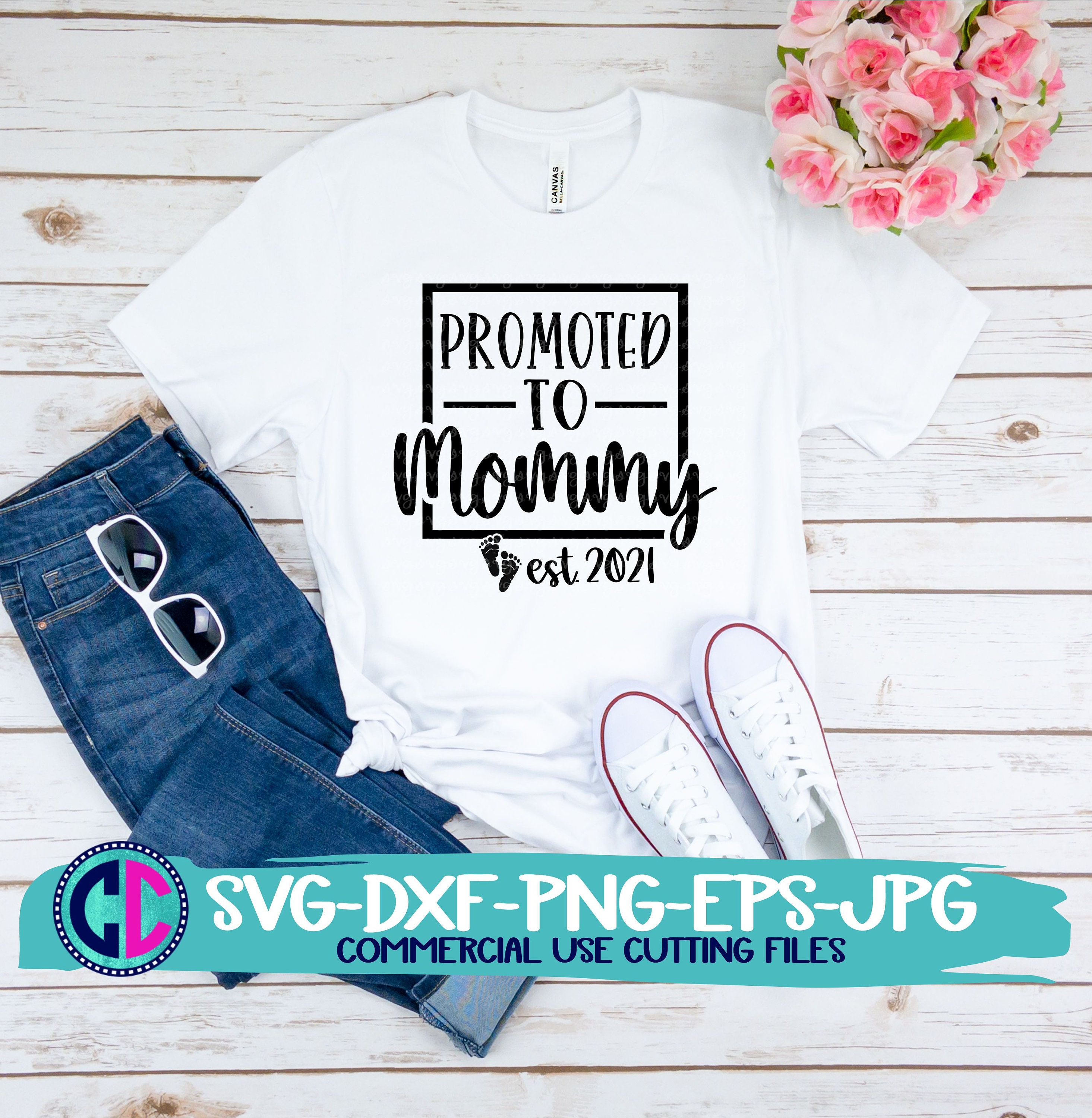 Promoted to Mommy Svg New Mom Svg Baby Svg Mom Svg New - Etsy