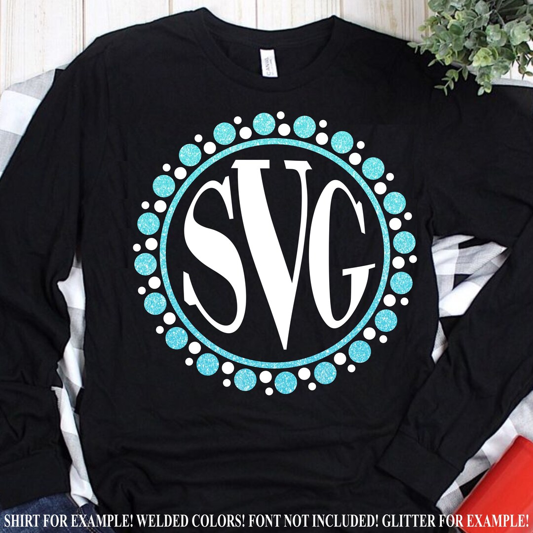Circle Monogram Svg, Monogram Circle Svg, Svg Circle Monogram, Monogram ...