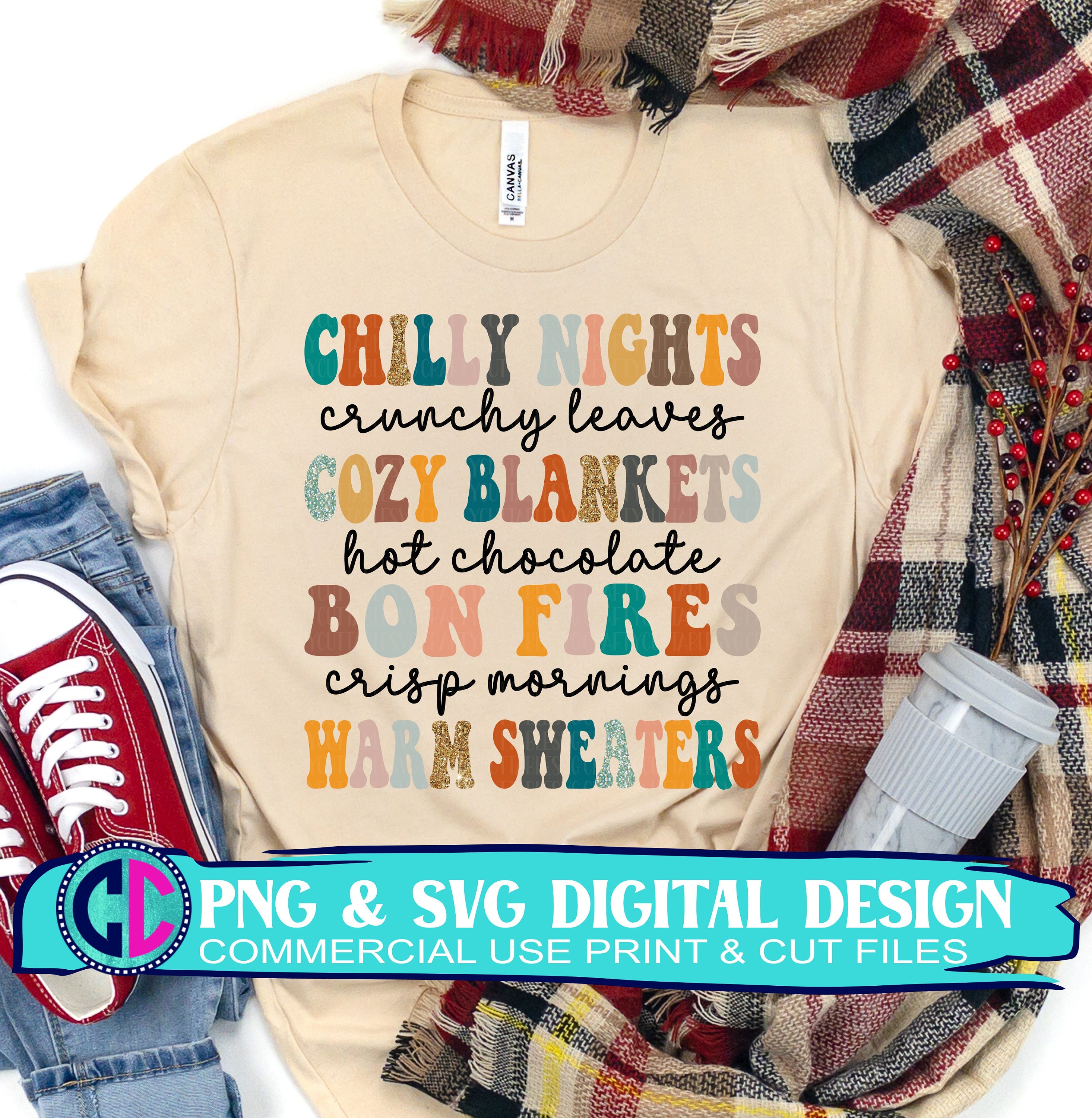 Chilly Nights Svg Fall Svg Fall Quote Svg Best Seller Png - Etsy