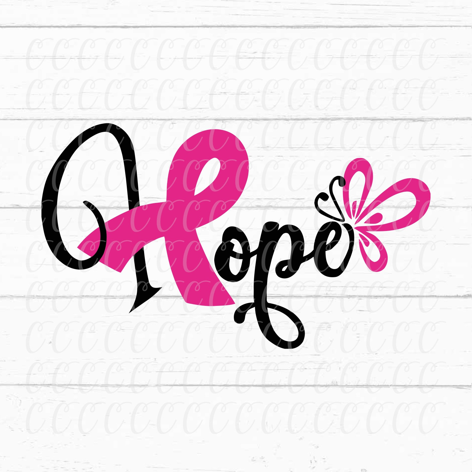 Hope Cancer Ribbon Svg