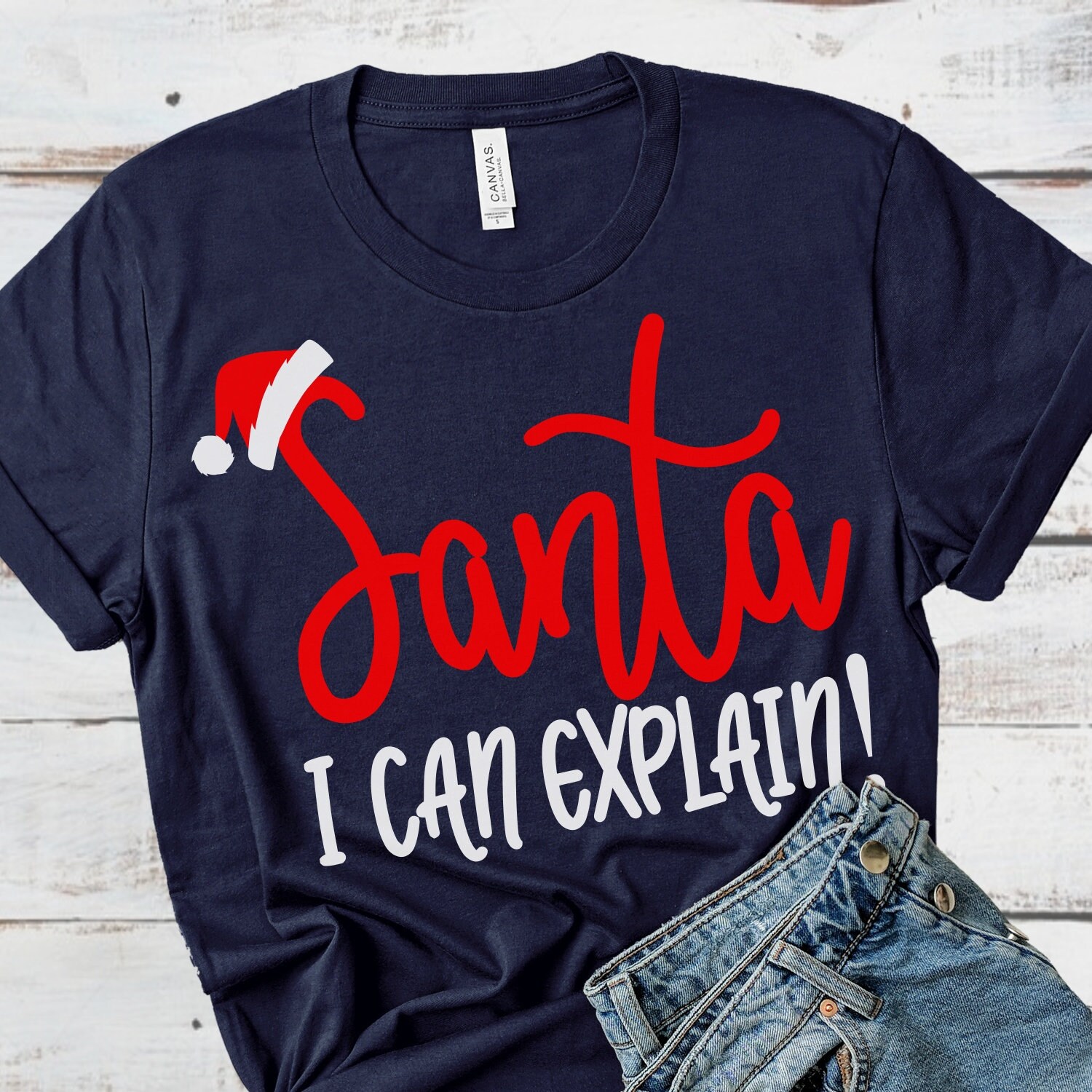 Santa I Can Explain Santa Svg Santa Shirt Kids Christmas Shirt Santa 