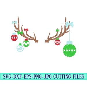 Reindeer Monogram,christmas Svg,holiday Svgs,christmas Svgs, Holiday ...