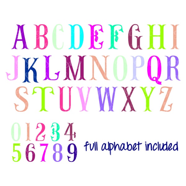 Fishtail Embroidery Font - Etsy