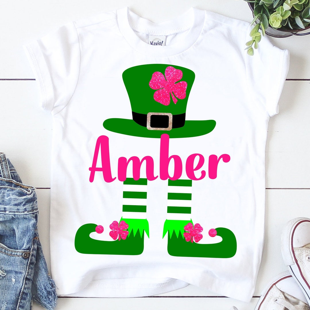 Día de San Patricio svg, Leprechaun svg, día de la niña de San Patricio ...