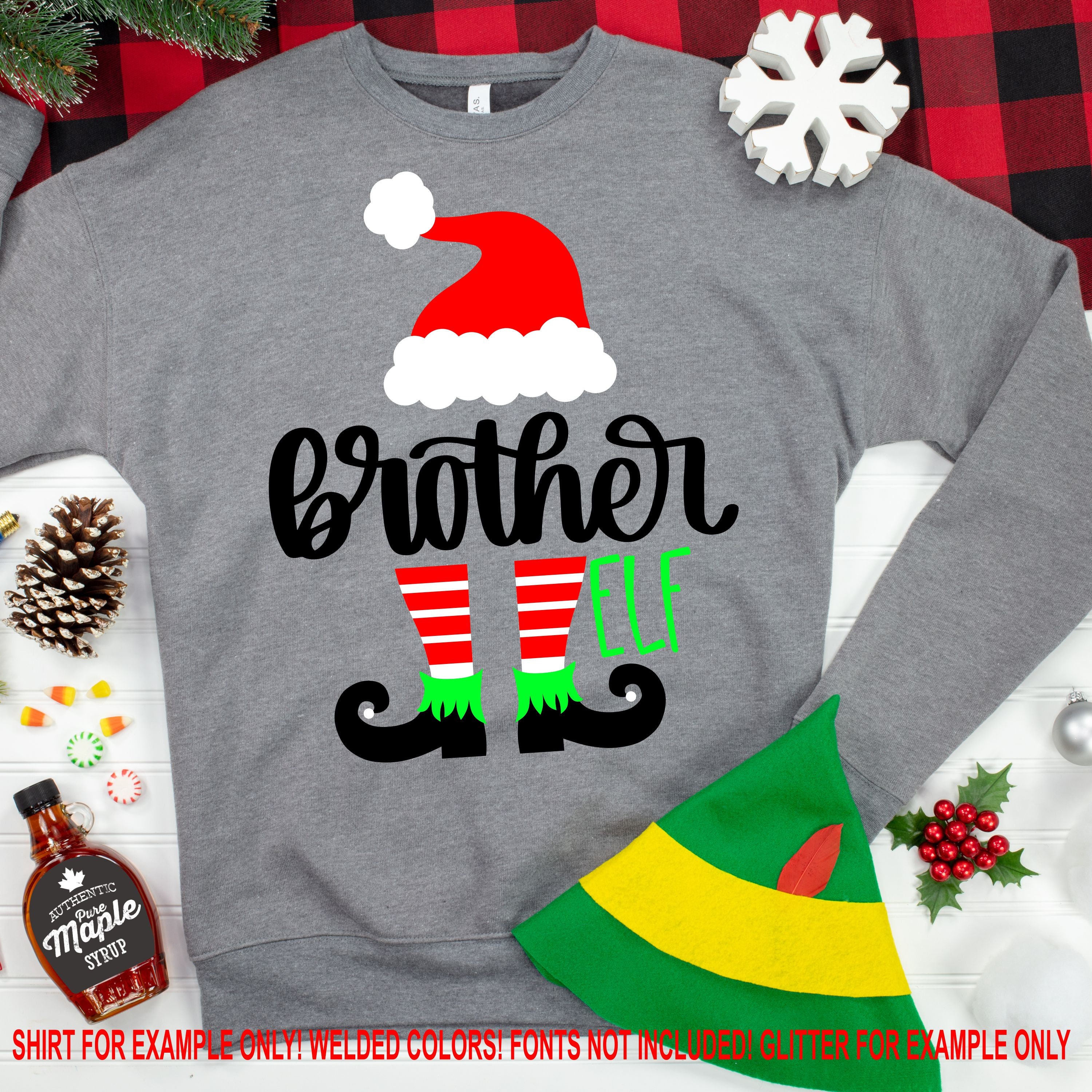 Brother Elf Svgchristmas Elf Svgfamily Matching Elf Svgelf - Etsy