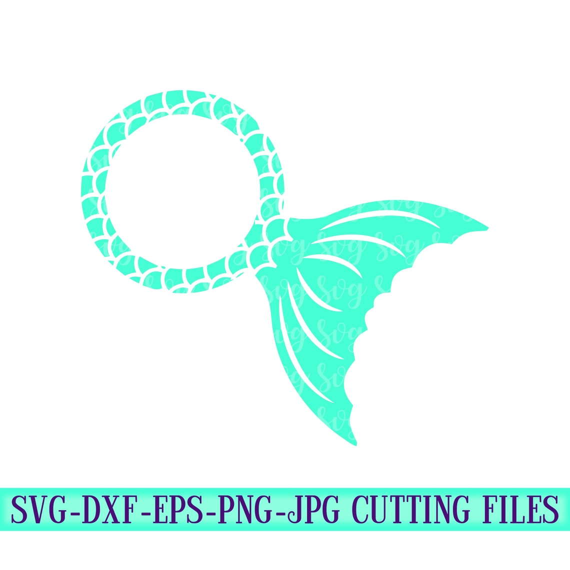 Mermaid Monogram Svg Mermaid Svg Mermaid Cut File Mermaid | Etsy