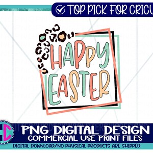 Happy Easter Png, Retro Png, Vintage Png, Leopard, Cheetah, Easter Png ...
