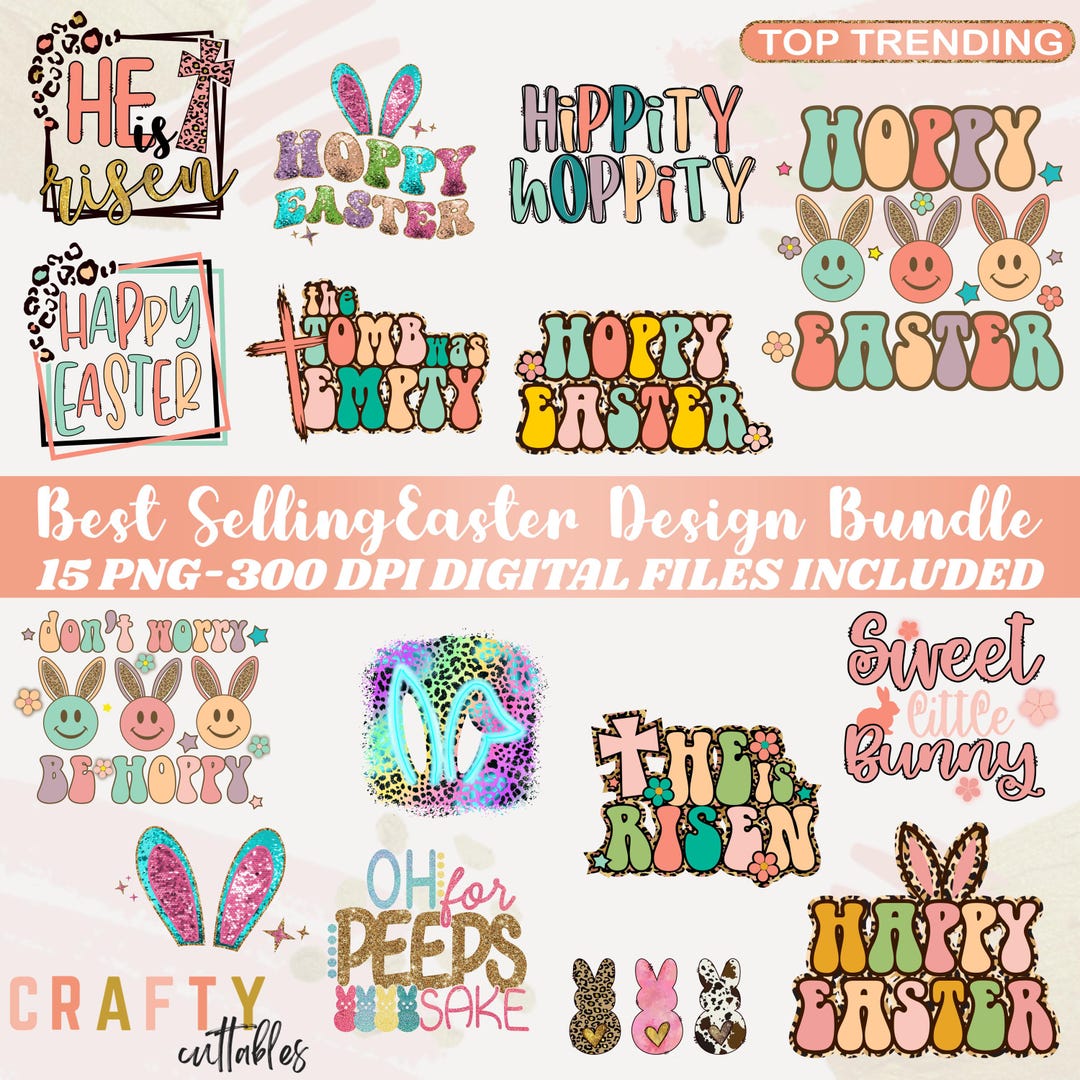 Easter Mega Bundle PNG File, Easter PNG, Best Selling Easter Png Bundle ...