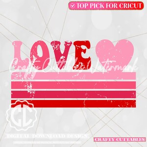 Love SVG, Retro Love SVG, Love Png, Groovy Love Svg, Love Png, Love ...