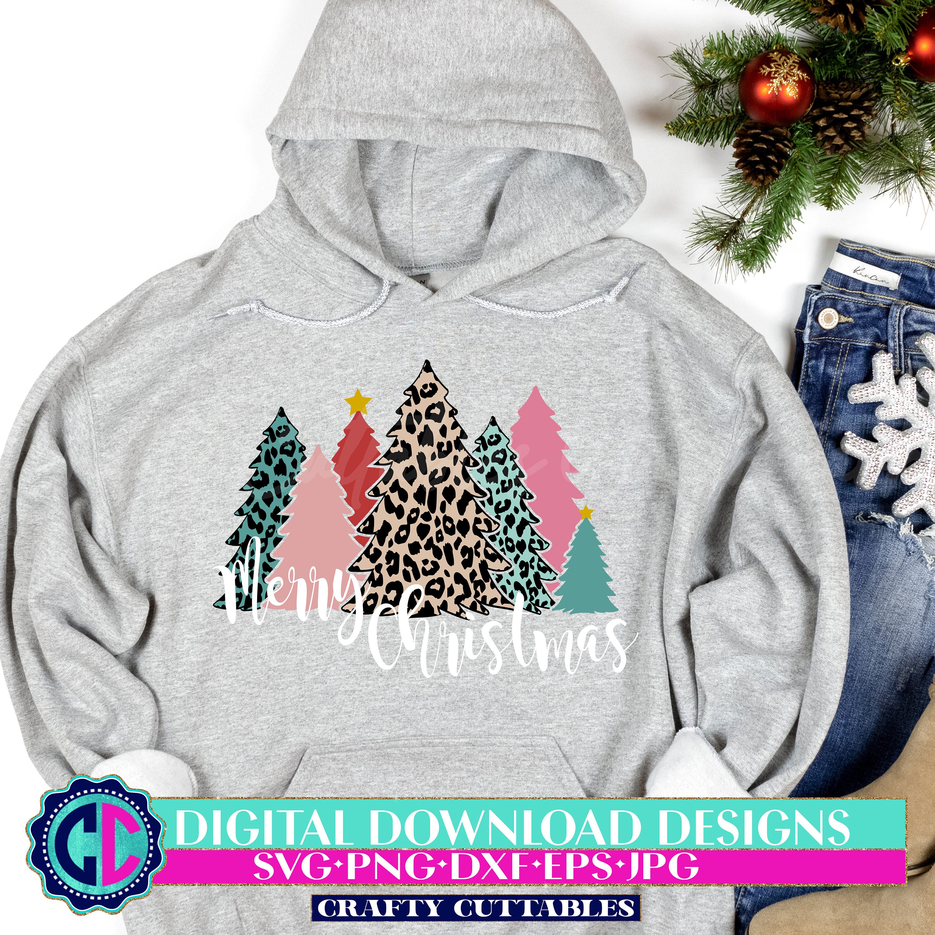 Merry Christmas Tree SVG Cut File Christmas Svg Merry - Etsy