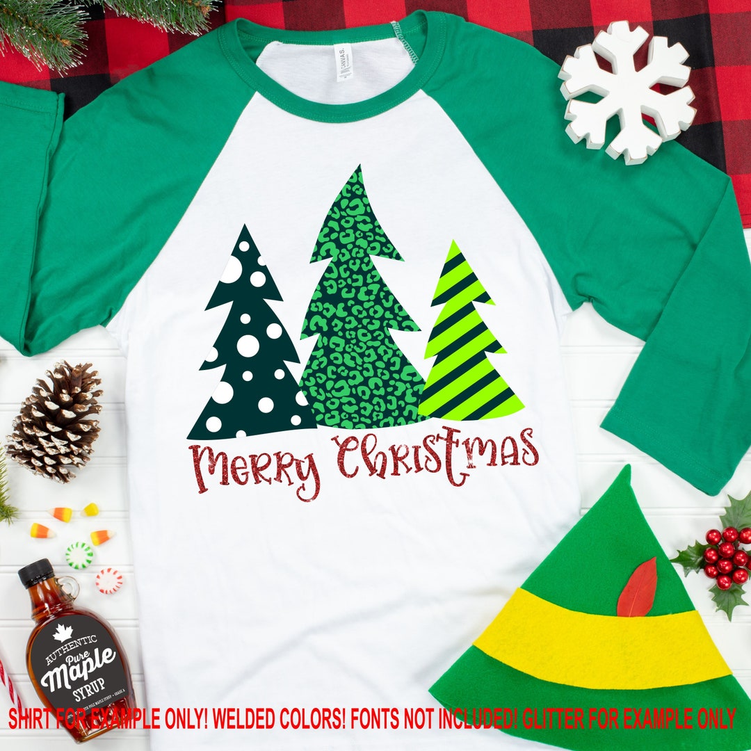 Merry Christmas Trees Svg Christmas Tree Stripe Tree Svg - Etsy