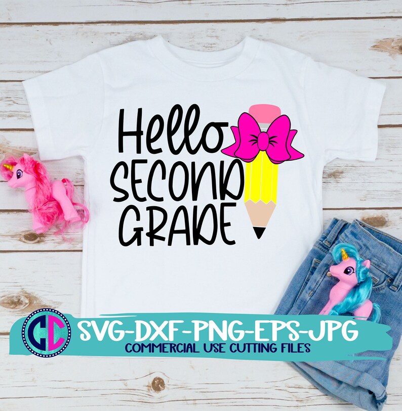 Hello 2nd Grade Svg Pencil Svg School Svg Second Grade Svg - Etsy