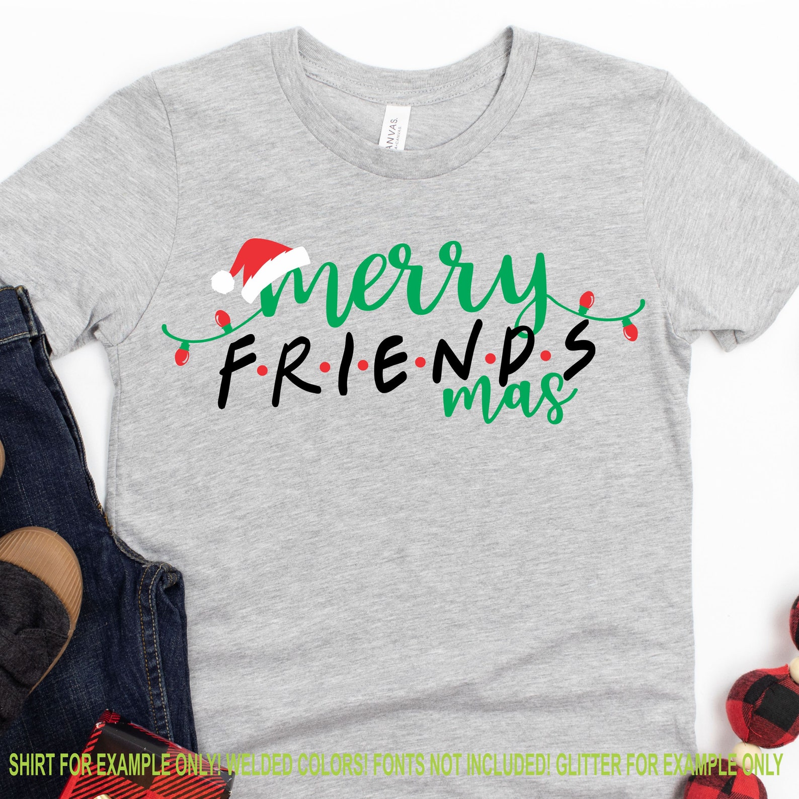 Merry Friendsmas SVG Friends Svgsanta Hat Svg Christmas - Etsy Canada