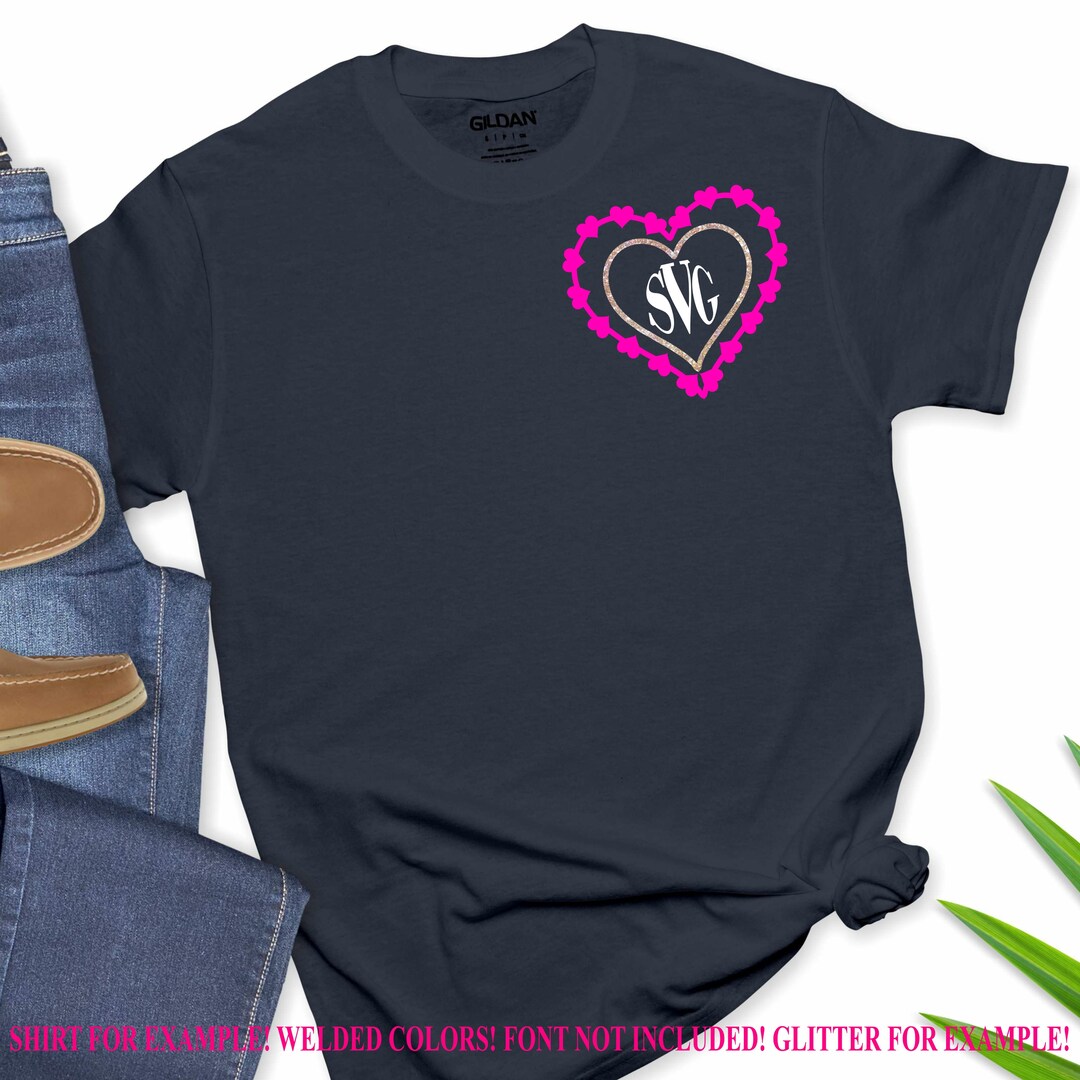 I Love It Heart Monogram Svg,valentine Svg,heart Svg,valentine Heart ...