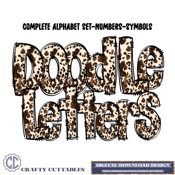 Cow Print Font - Etsy