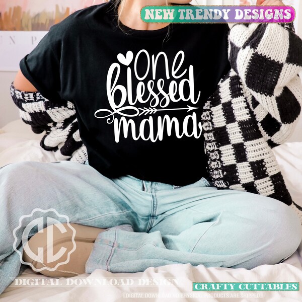 Blessed Momma Svg - Etsy