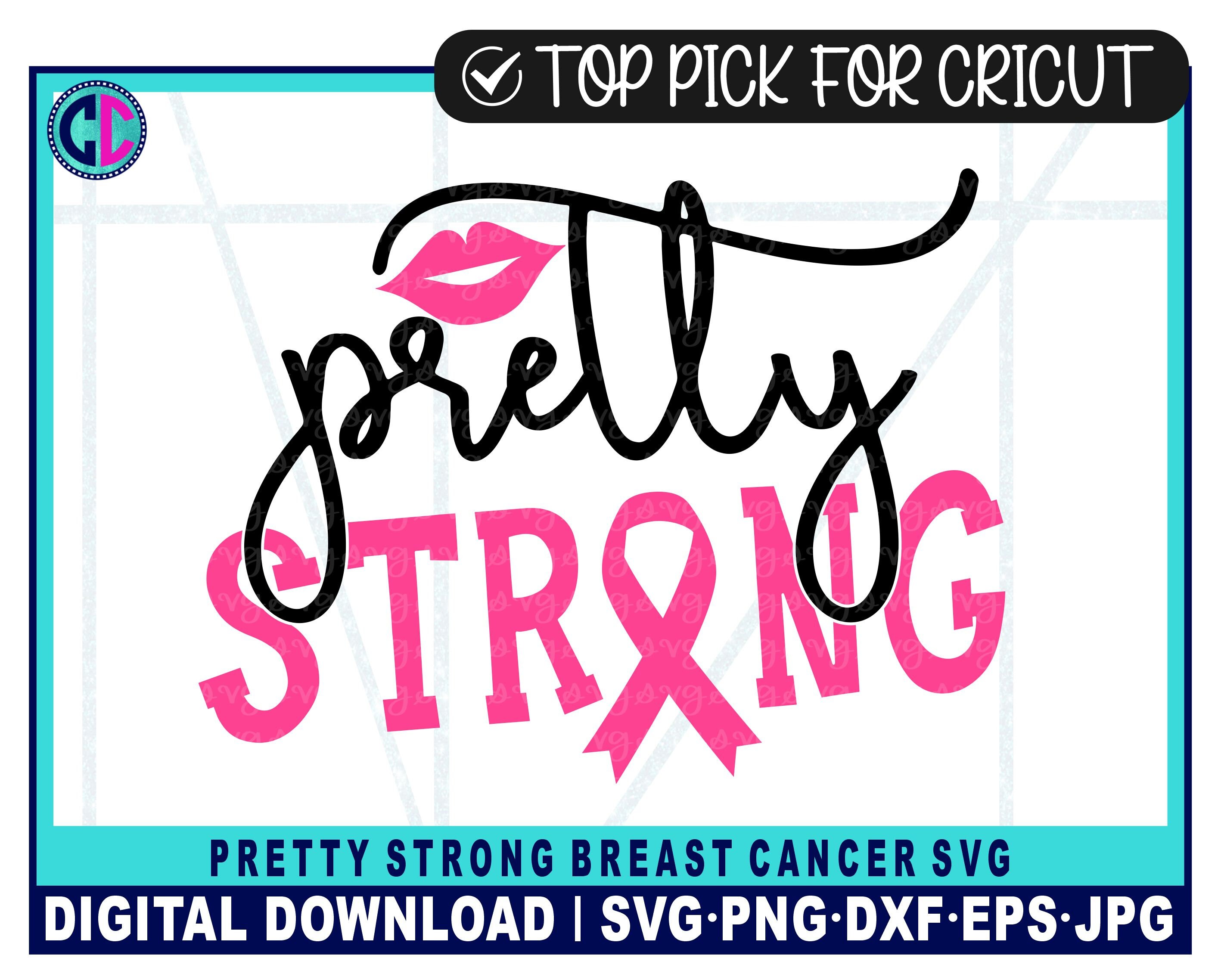 Breast Cancer Svg Pretty Strong SVG Be Strong Svg Faith - Etsy