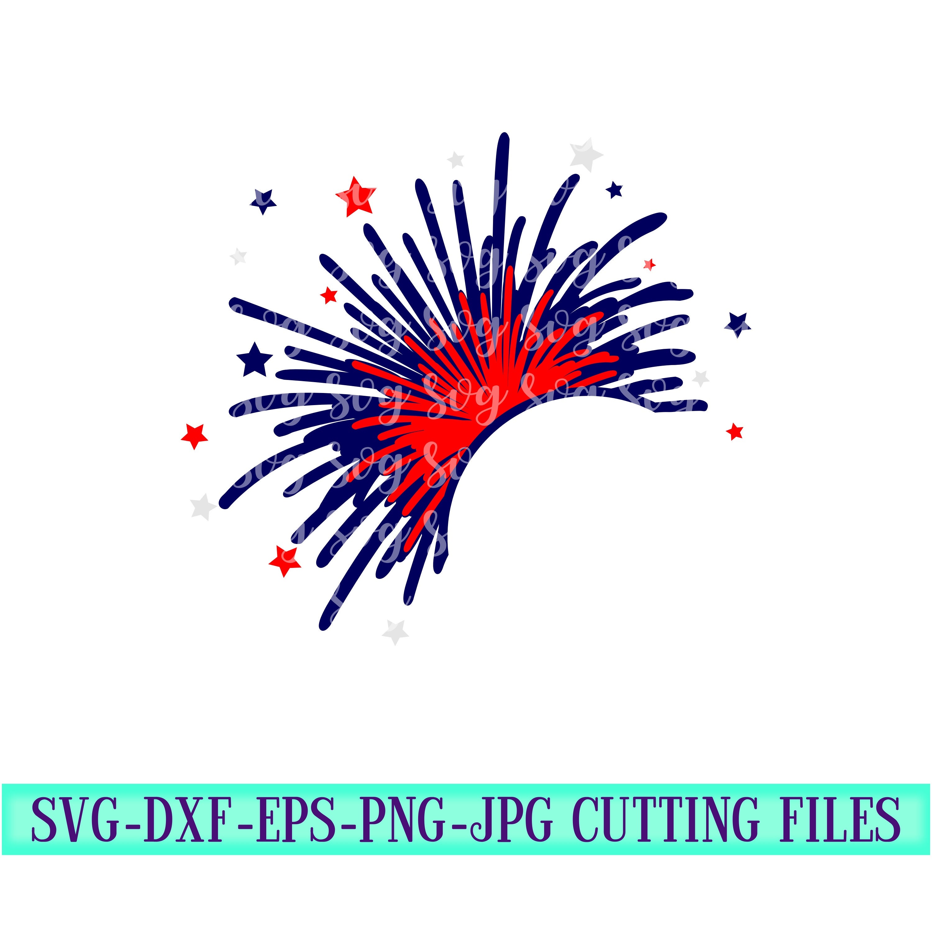 Drawing & Illustration Fireworks Stand SVG/PDF/PNG/Jpeg 4th of July Cut ...