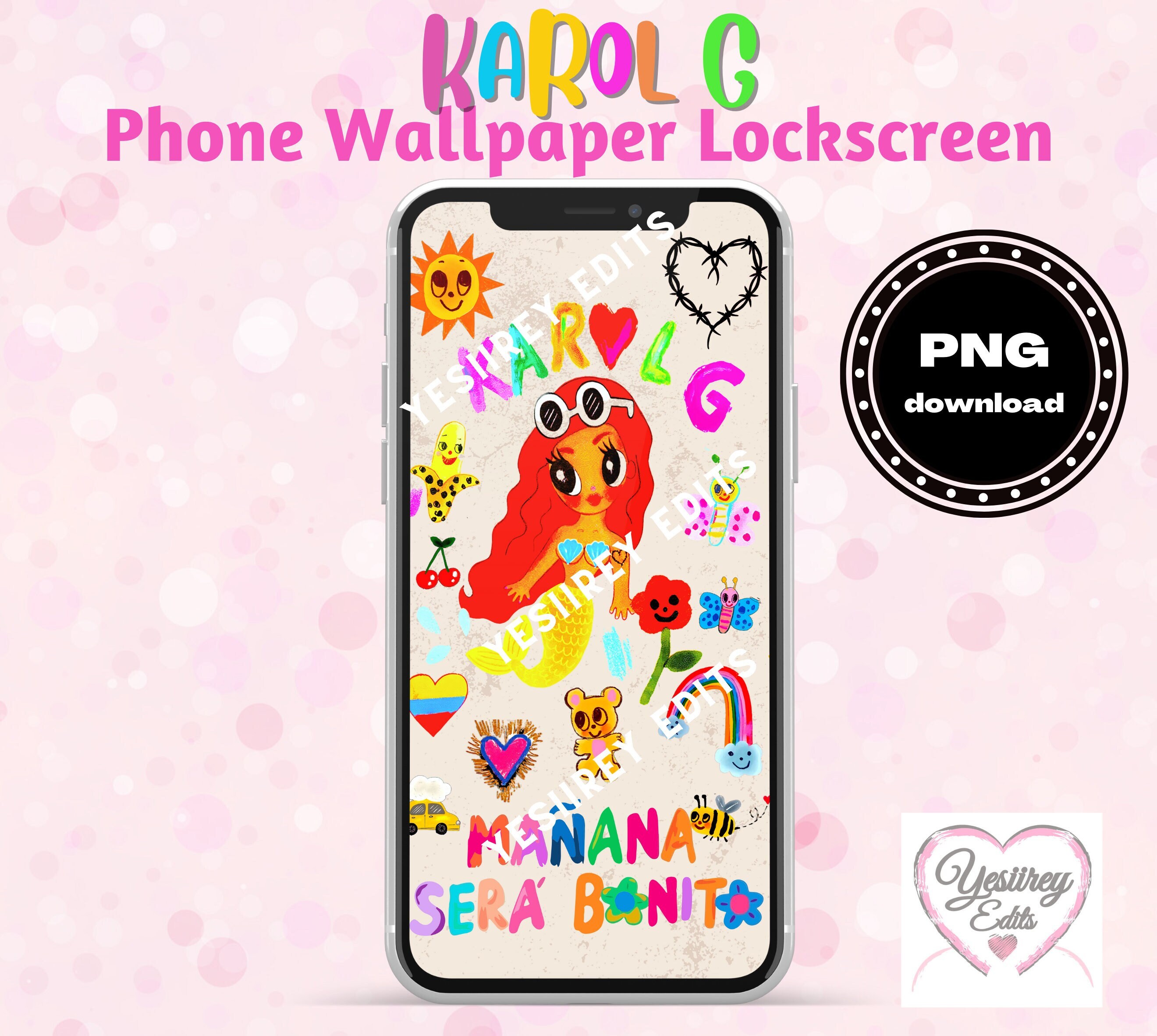 Karol G Mañana Sera Bonito DIGITAL PNG Home Screen, Lock Screen, Wall ...