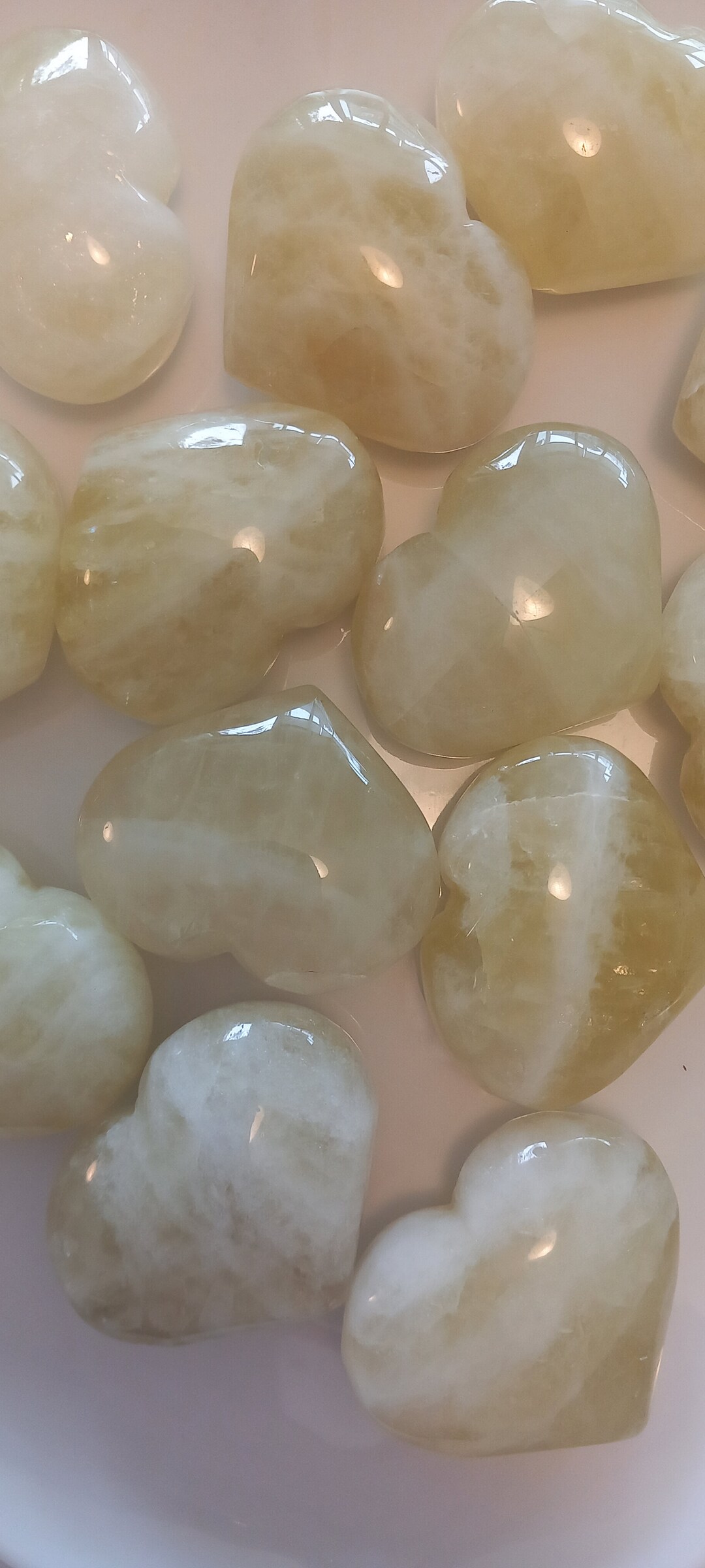 Citrine Hearts - Etsy UK