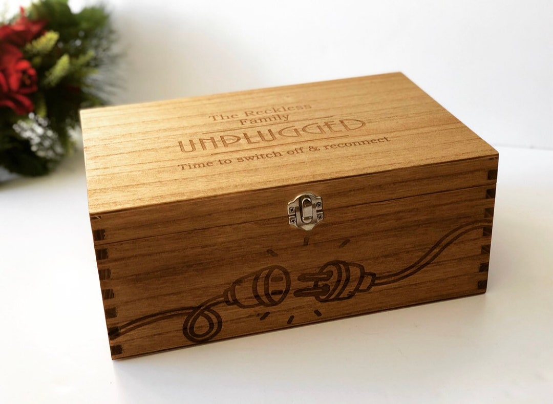 Personalised Family Time Box / Phones Away Box / Technology Free ...