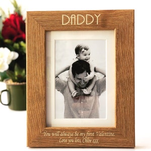 Personalised Daddy Photo Frame / Engraved Photo Frame / Gifts for Dad ...