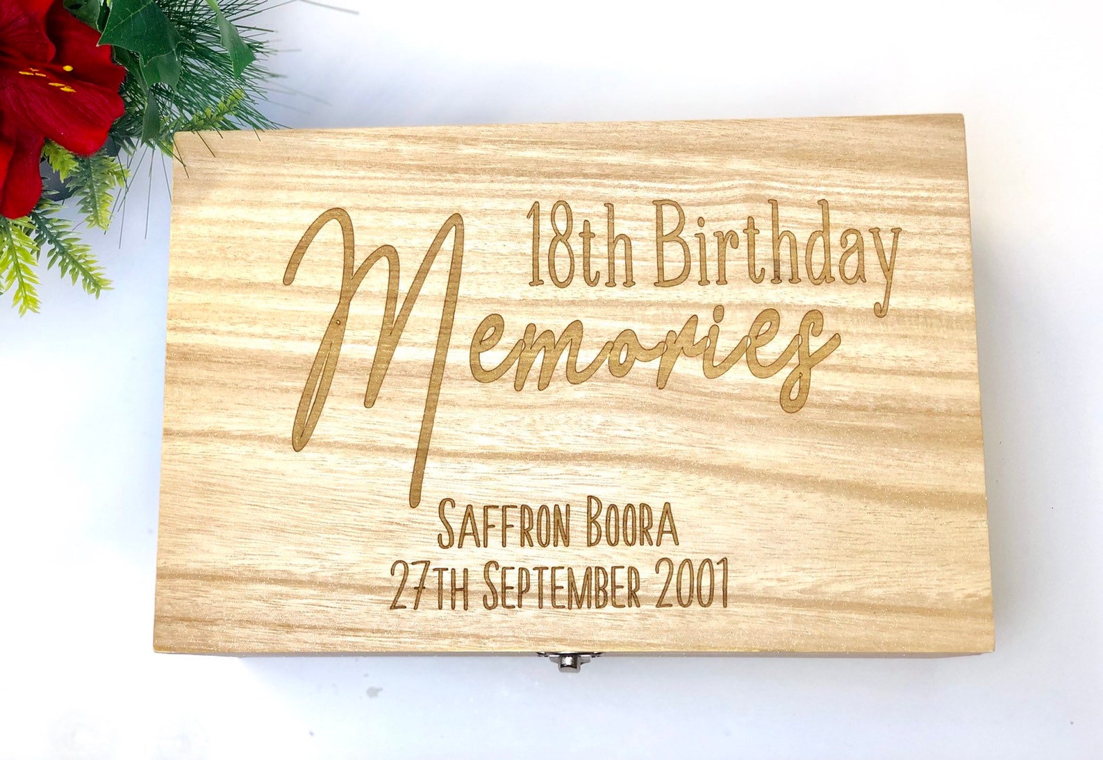 Personalised Memory Box 18th Birthday Engraved Keepsake Box | Etsy UK