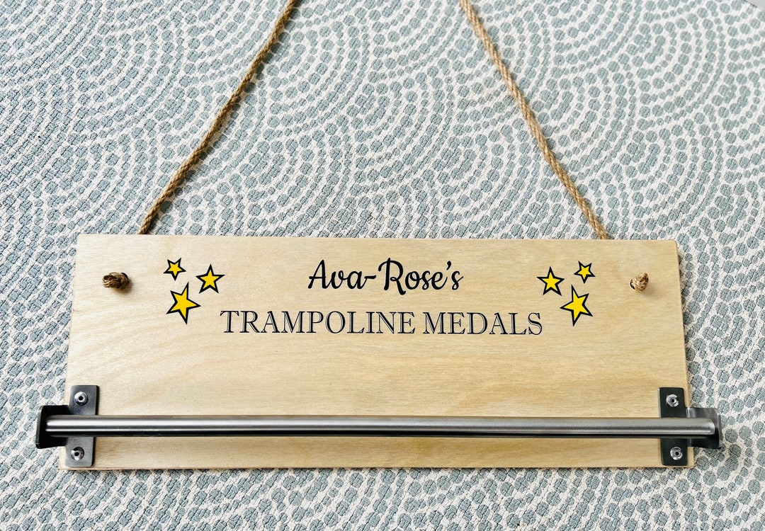 Personalised Medal Board / Display Medal Holder / Football Gymnastics ...